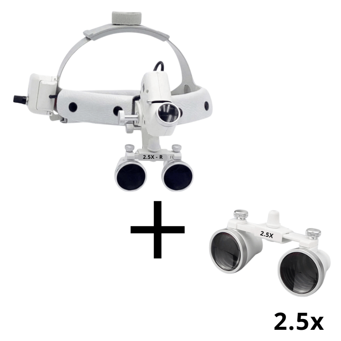 Lupa Pro Vision con Lámpara Frontal de 5 Watts y Lentes de 2.5x – Madicaza